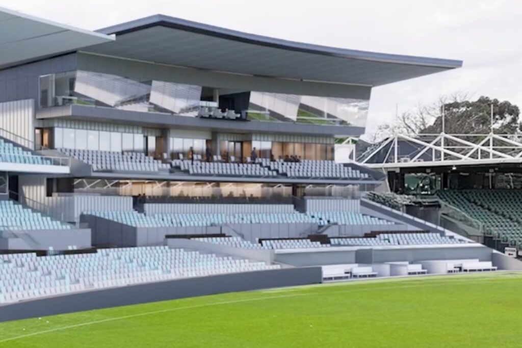 Main construction kicks off on $130m UTAS Stadium redevelopment - Pulse Tasmania