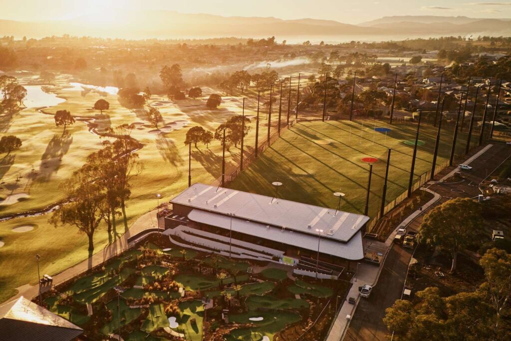 Tasmania swings into new era with high-tech golf entertainment venue ...