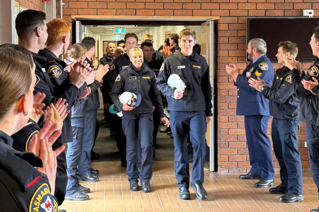 Policing runs in the family for these new Tasmania Police constables ...