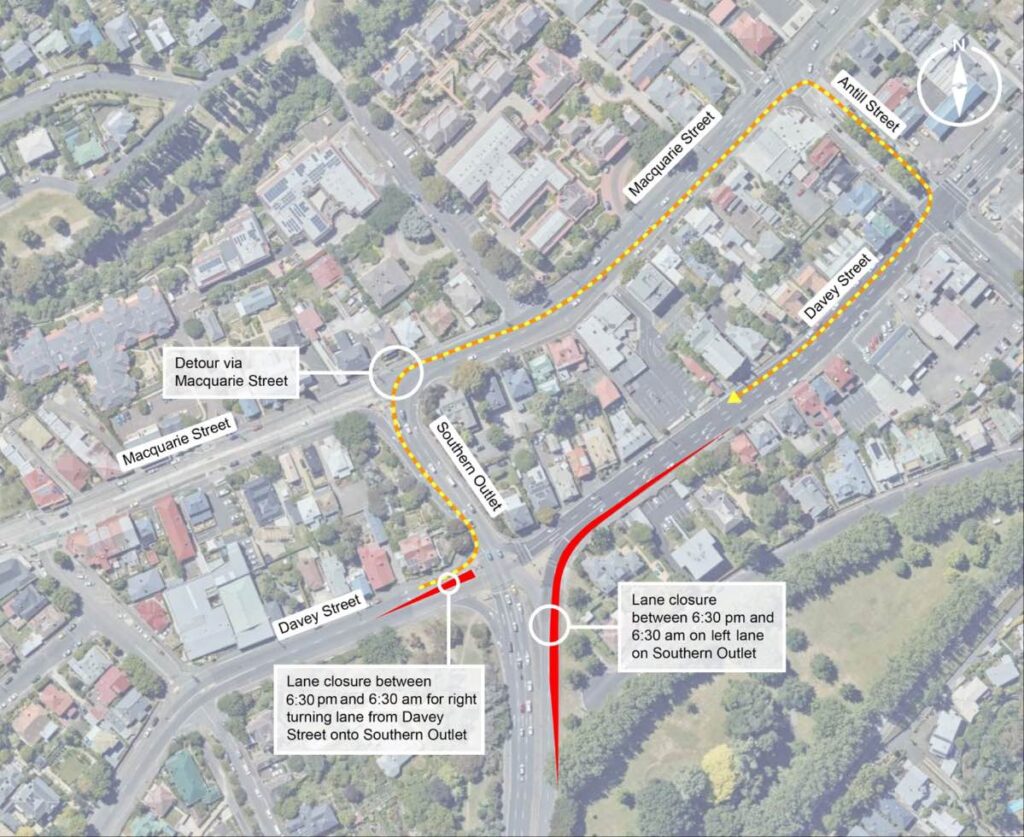 Detours in place on Southern Outlet during transit lane works - Pulse ...