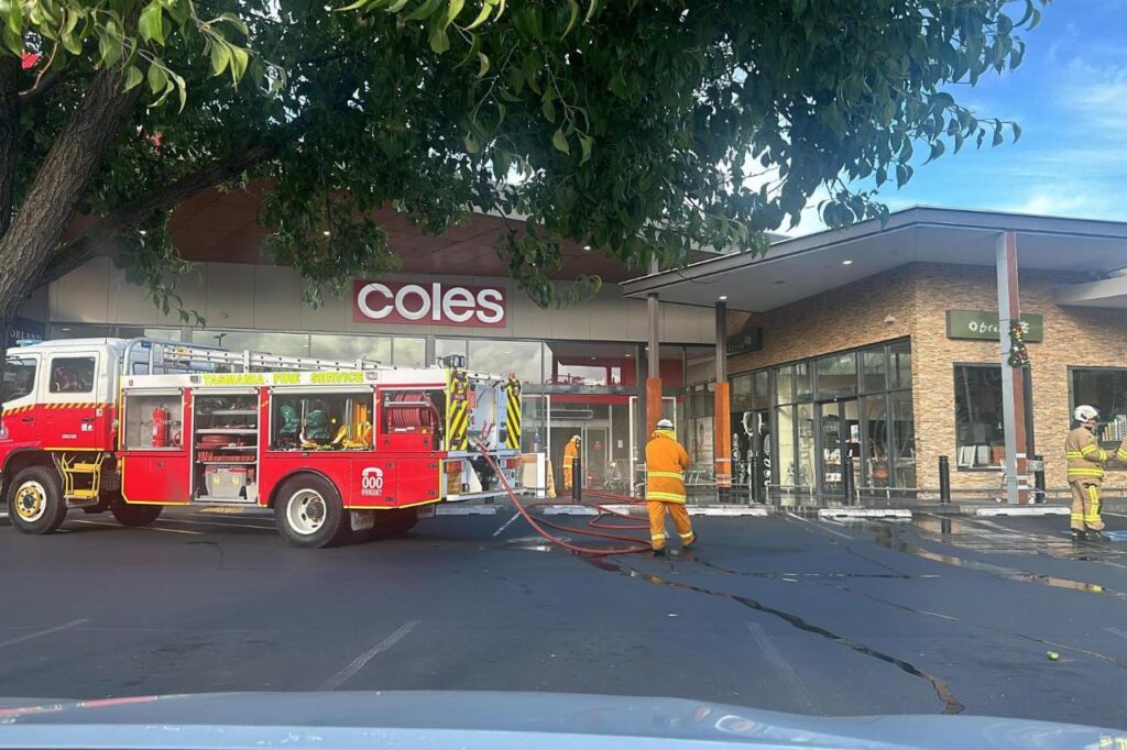 Two children charged over deliberately lit $75,000 Kingston Coles fire ...