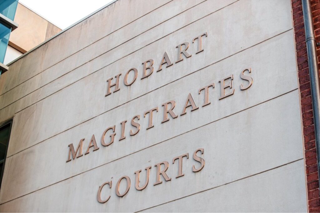 Prisoner pinned by guards after trying to escape hearing in Hobart ...