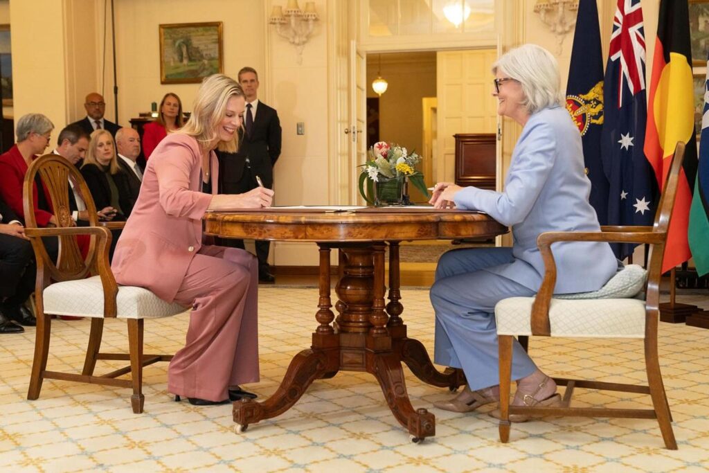 Rebecca White energised after being sworn in to new federal ministerial ...