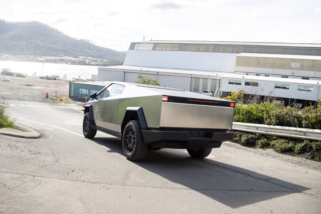 Tesla Cybertruck electric ute spotted in Hobart as it makes its ...