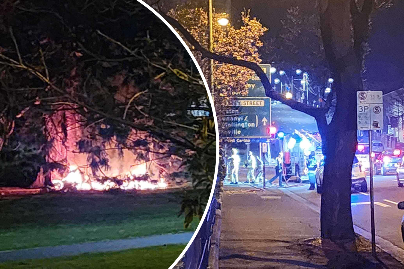 Fire destroys homeless camp in Hobart’s St David’s Park, damages ...