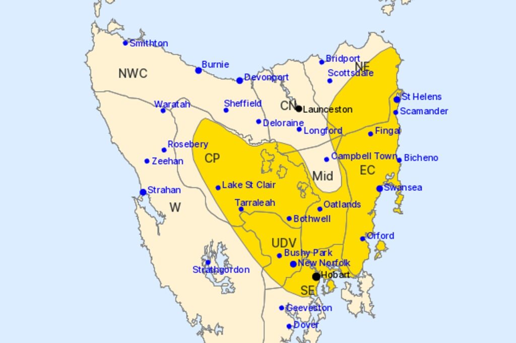 Hobart to reach 28 degrees as severe wind warning issued - Pulse Tasmania