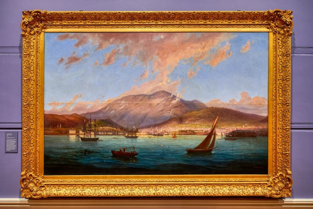 Norwegian convict Knut Bull’s Hobart Town painting could fetch $500,000 ...