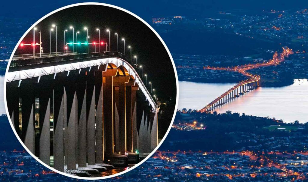 State Growth backtrack on decision to turn Tasman Bridge blue and white ...