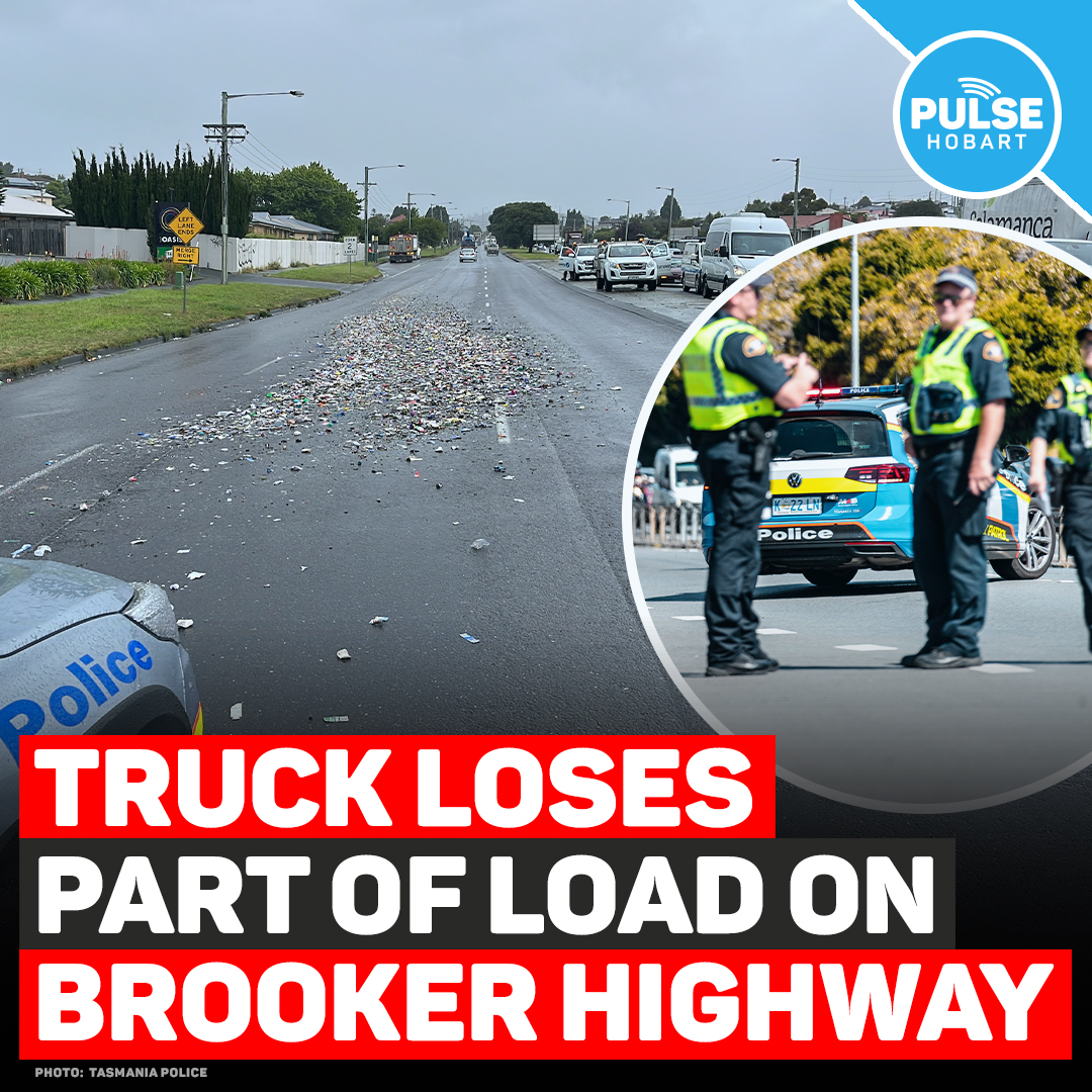 Truck Loses Part Of Load On Brooker Highway - Pulse Tasmania