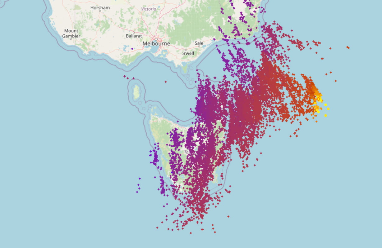 More than 42,000 lightning strikes hit Tasmania during severe ...