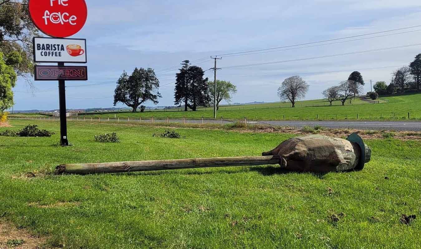 Historic giant potato statue damaged but not defeated by truck accident ...