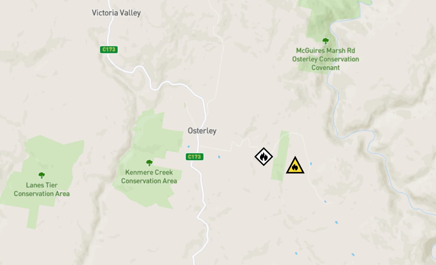 Prepare to leave warning downgraded as bushfire burns in Osterley ...