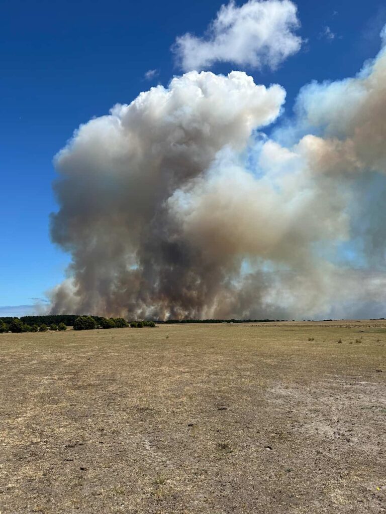 Bushfire burning in Tasmania’s north-east sparked by lightning, Parks ...