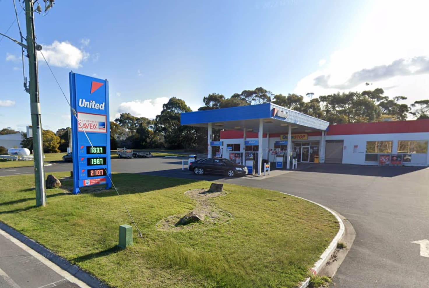 Petrol station signage goes up in flames after electrical fault in ...