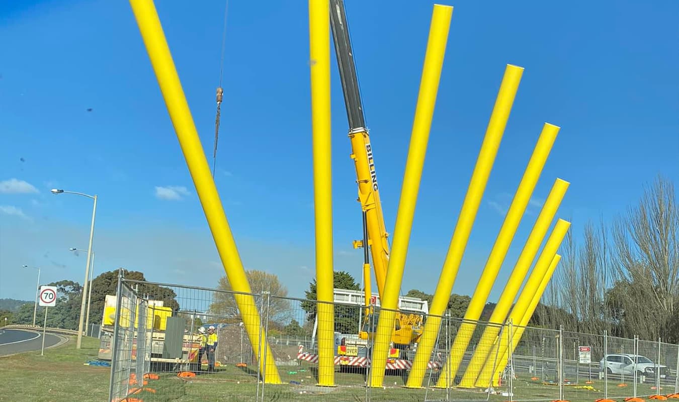 Burnie’s controversial new $1.25 million ‘welcome gesture’ sculpture ...