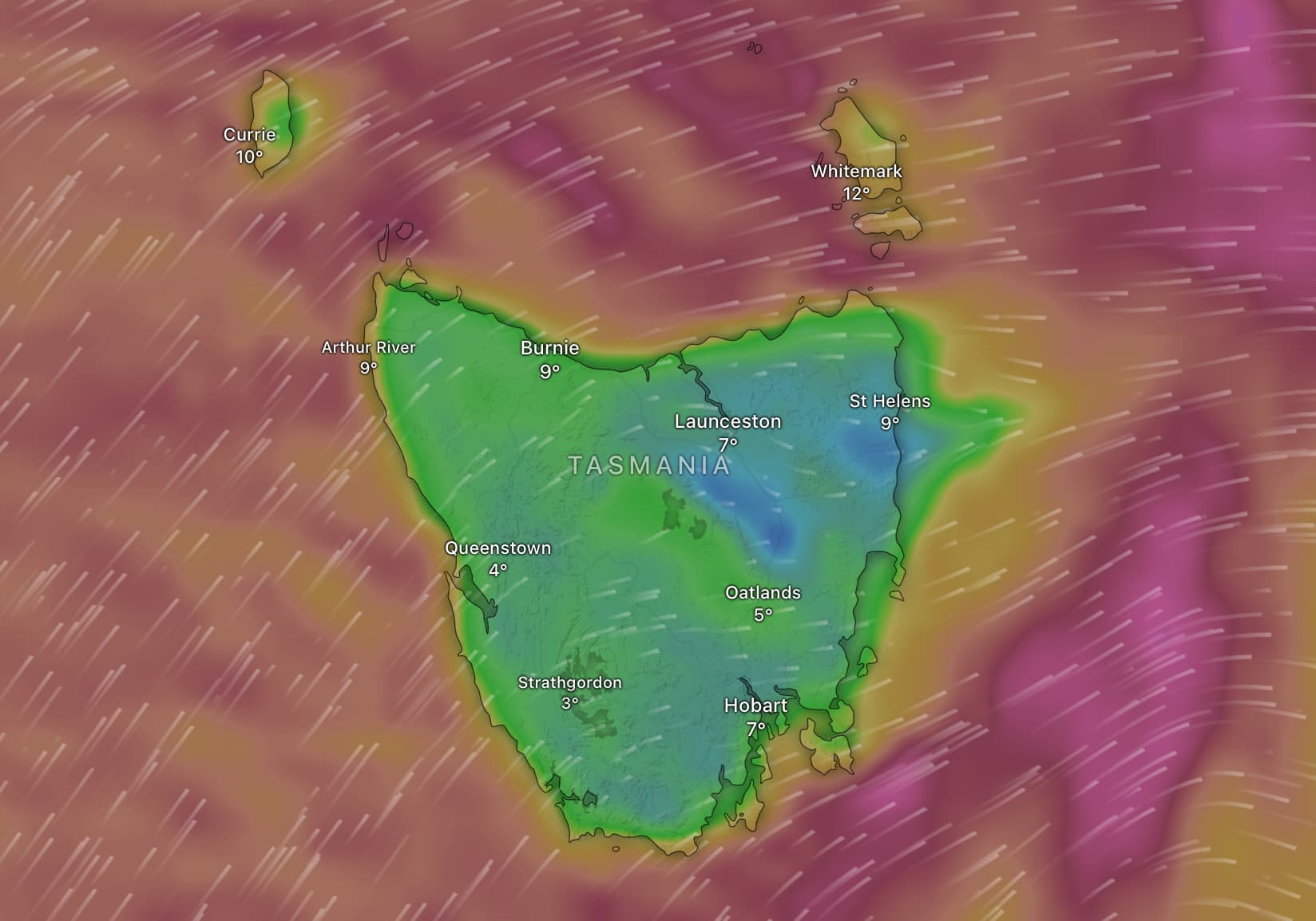 Damaging winds and thunderstorms forecast to lash Tasmania - Pulse Tasmania
