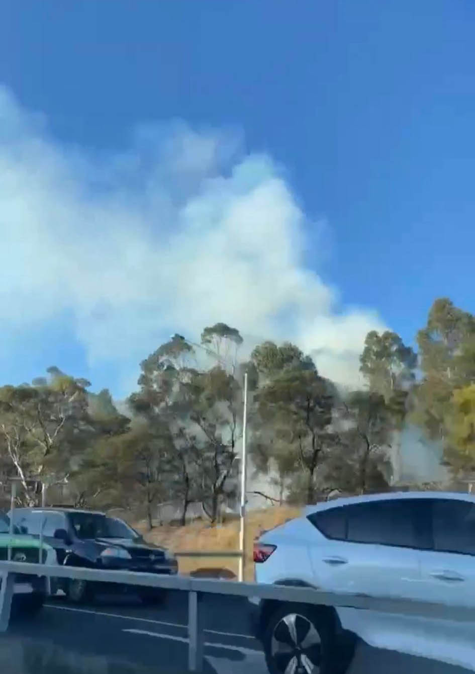 Firefighters called to bushfire on hill next to Hobart’s Brooker ...