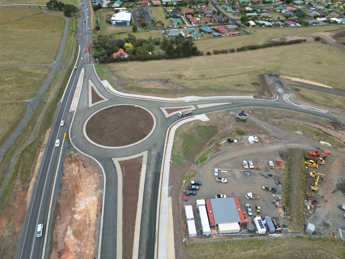 Major road upgrade: New roundabout opens at Huntingfield next week ...