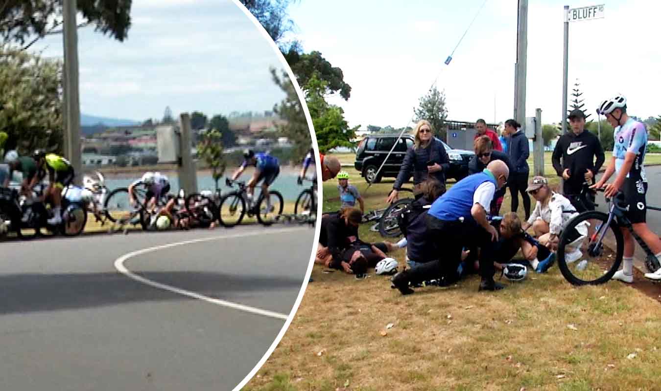 10-15 riders injured in serious Tour of Tasmania bike race crash - Pulse Tasmania