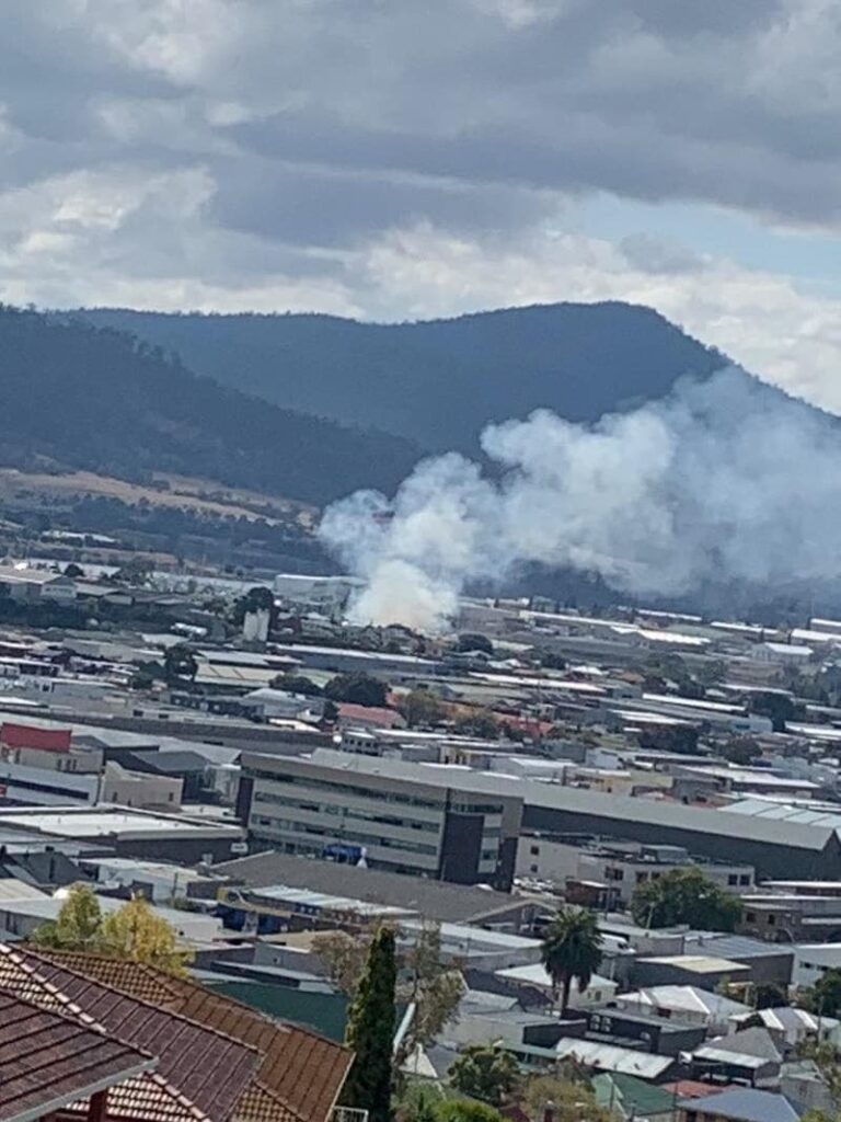 Black smoke blankets Lutana and Derwent Park as firefighters tackle ...