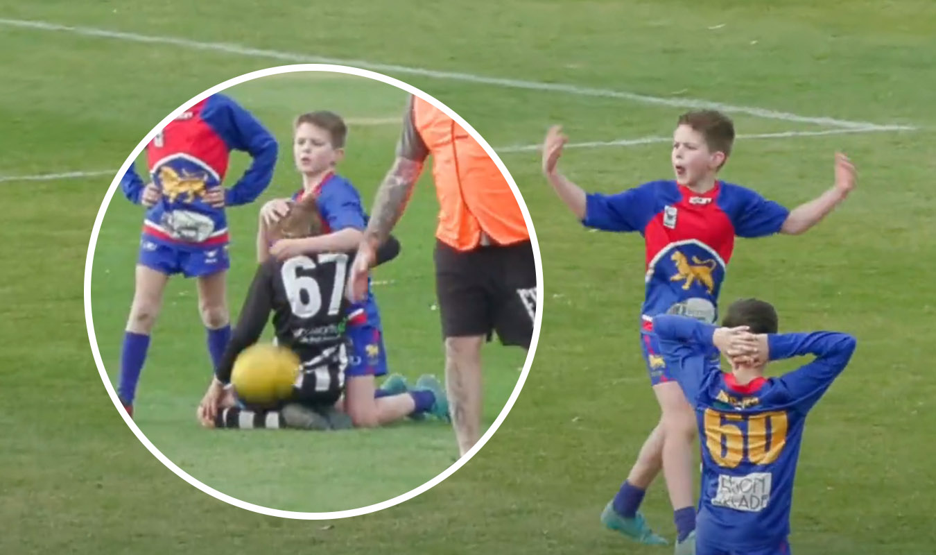 11-year-old Tasmanian footballer’s heartwarming gesture on the field ...